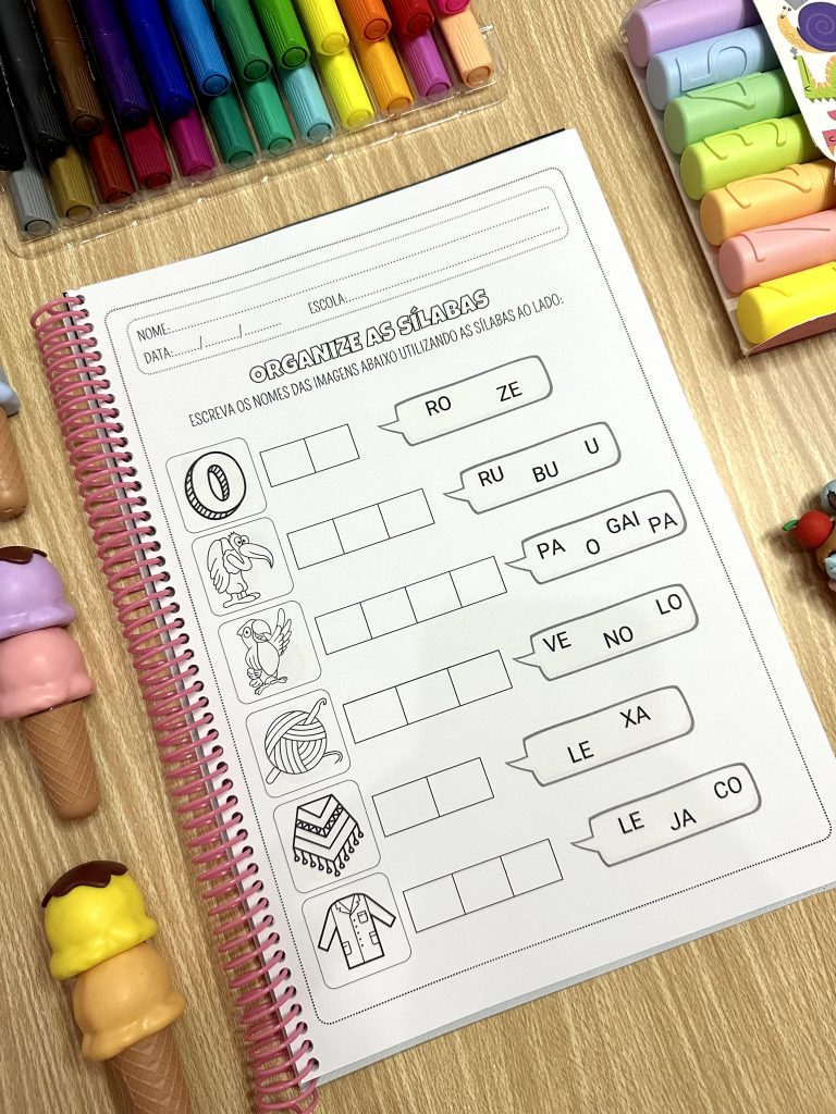 Organize as Sílabas – Apostila Sílabas Simples – Educativa e Criativa ...